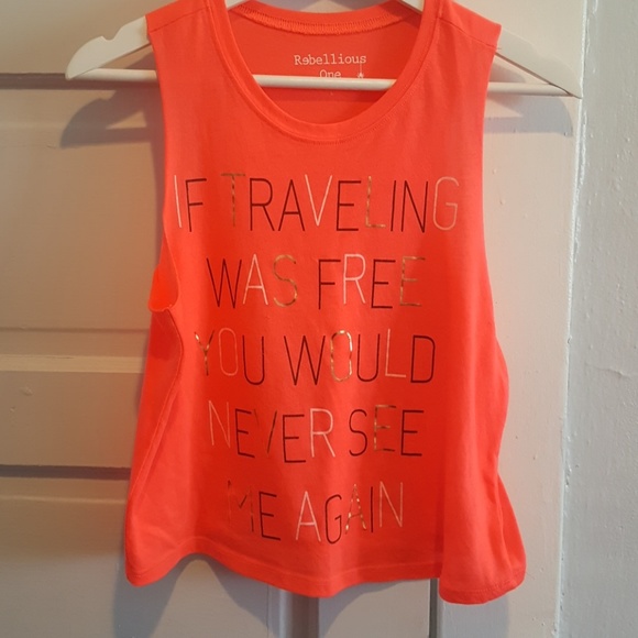 Rebellious One | Tops | Rebellious One Hot Pink Quote Tank Top Jr Large ...